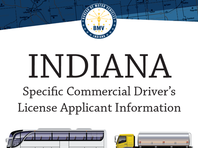 Indiana Specific Commercial Driver's License Applicant Information ...